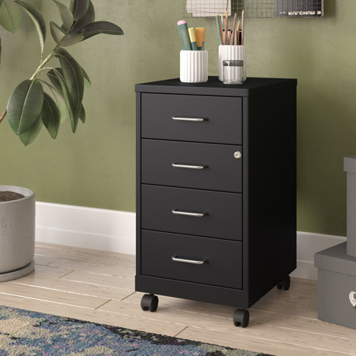 Lorell 4-Drawer Mobile Vertical Filing Cabinet & Reviews | Wayfair