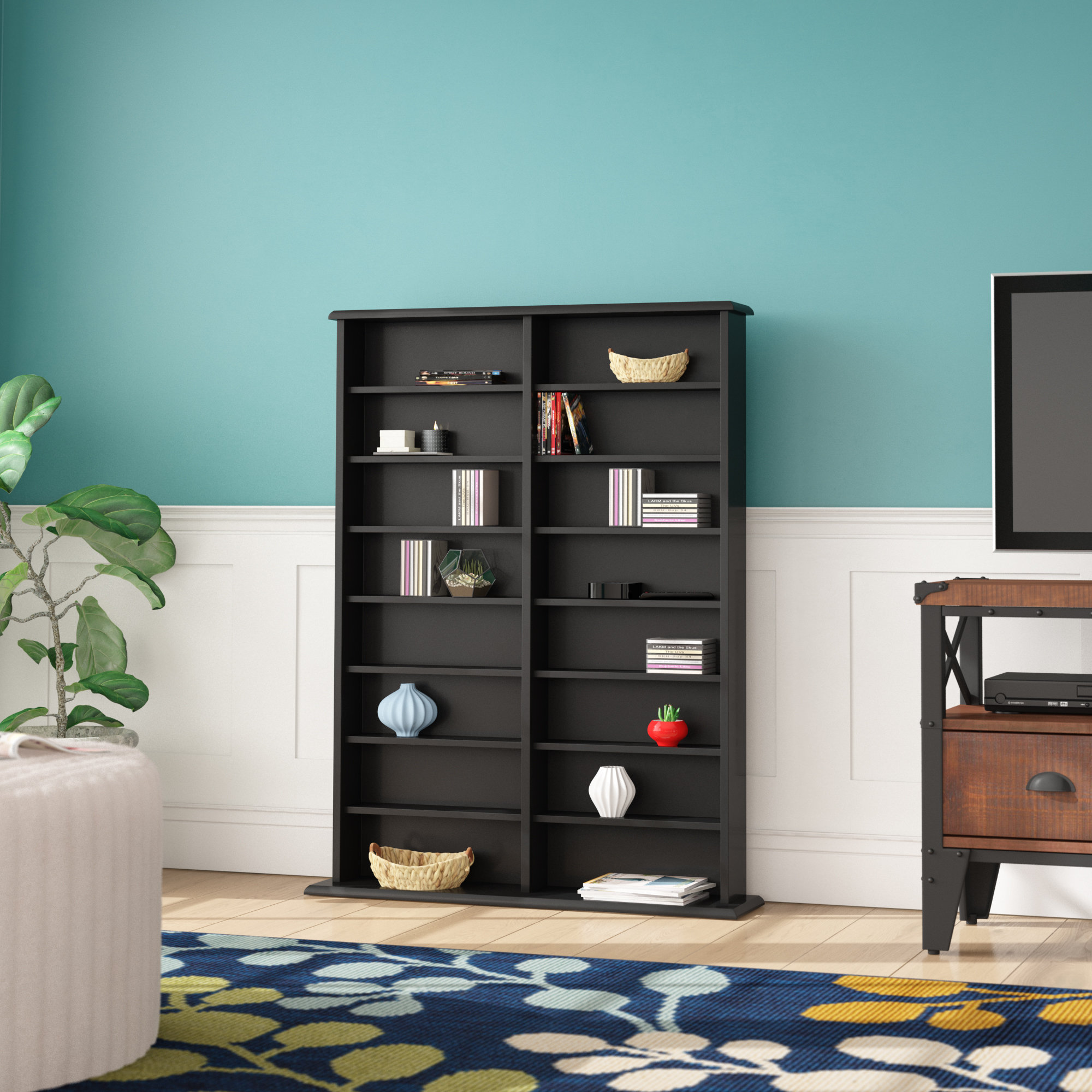 Red Barrel Studio® Cataleya Multimedia Media Shelves & Reviews | Wayfair