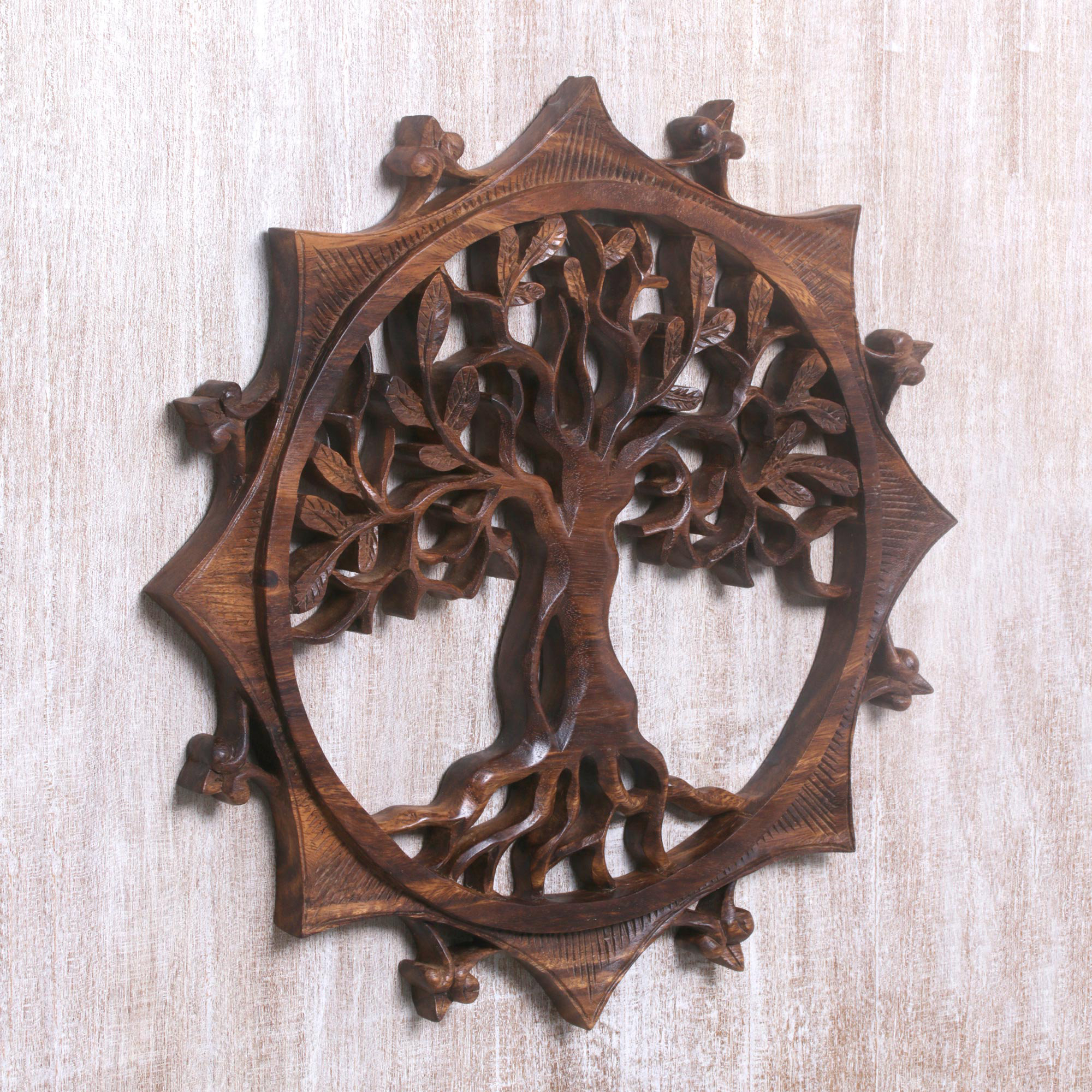 Bloomsbury Market Sunshine Tree Wood Relief Panel Wall Décor | Wayfair