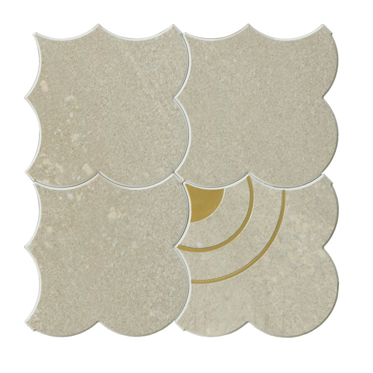 Colamo 8.3" x 8.3" Stone Composite Peel & Stick Mosaic Tile | Wayfair