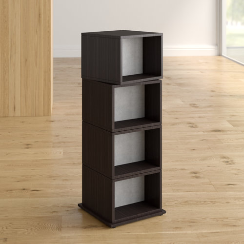 Ebern Designs Rotating Multimedia Cube Storage Tower & Reviews | Wayfair