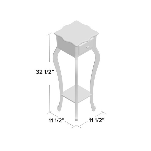 Charlton Home® 32.5'' Tall Leg End Table with Storage & Reviews | Wayfair