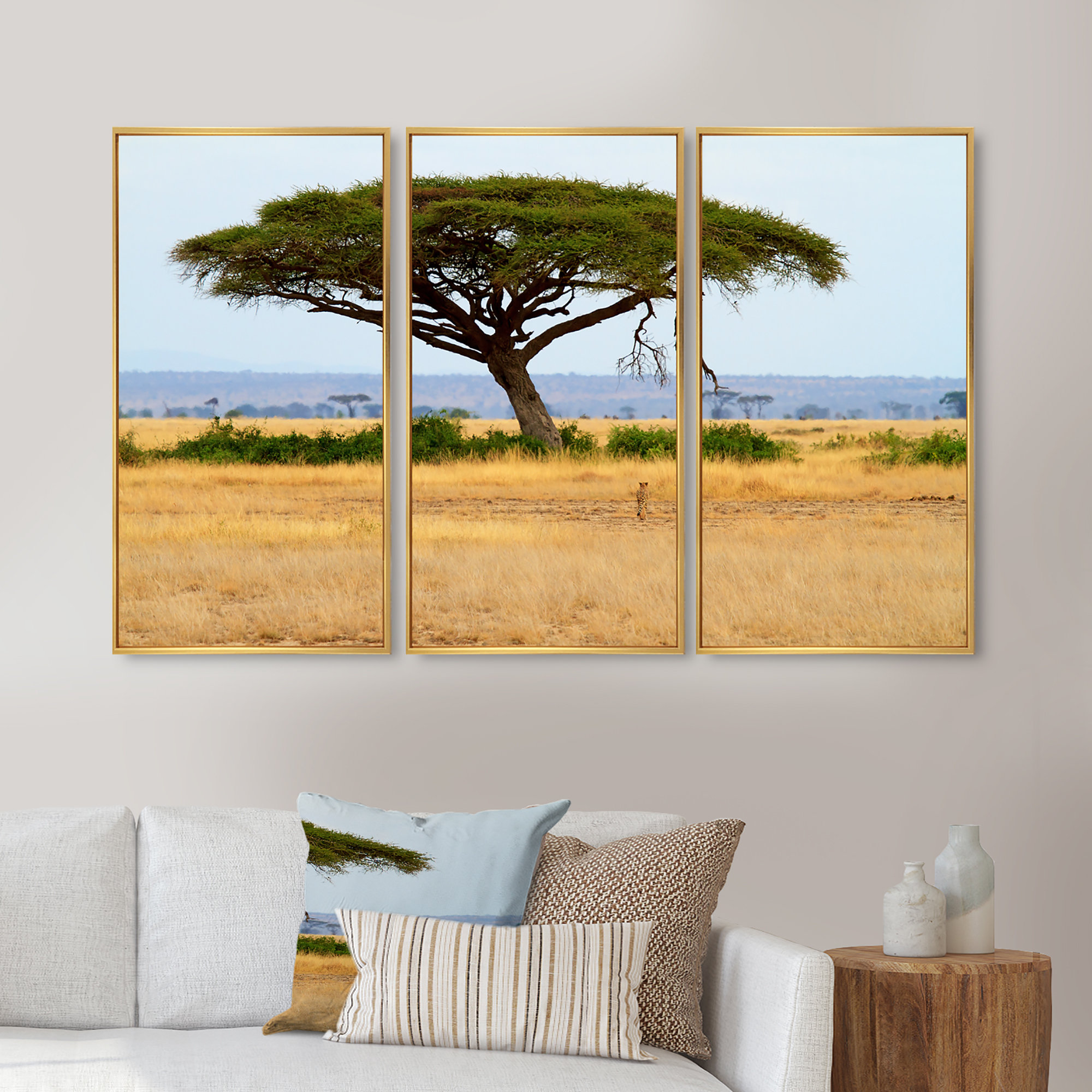 Ebern Designs Acadia Tree And Cheetah In Africa Acadia Tree And Cheetah ...