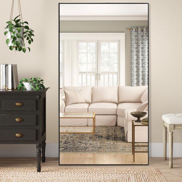 Latitude Run® Metal Framed Mirror in Black & Reviews | Wayfair