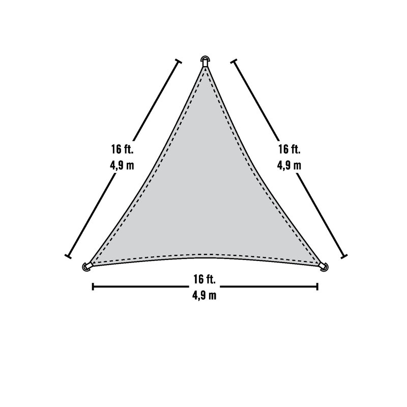 ShelterLogic 16' Triangle Shade Sail & Reviews | Wayfair
