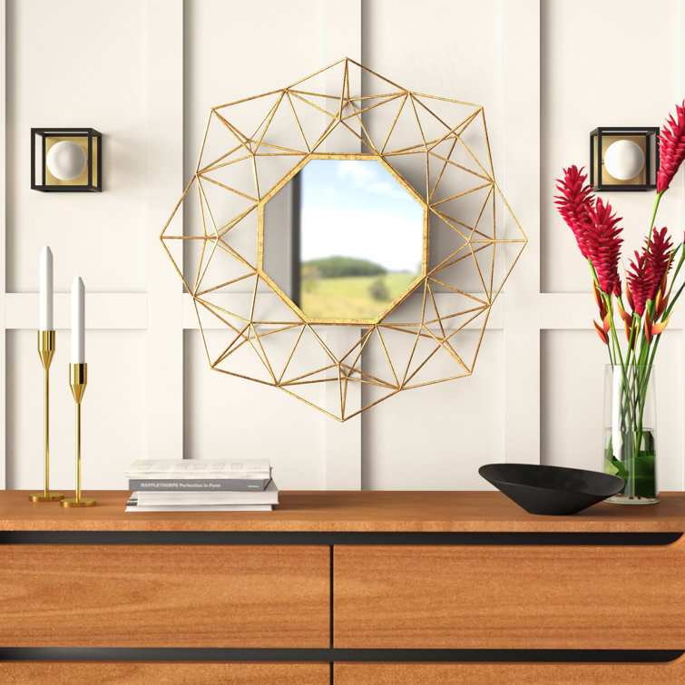 Mercer41 Gwern Modern & Contemporary Wire Accent Mirror & Reviews ...
