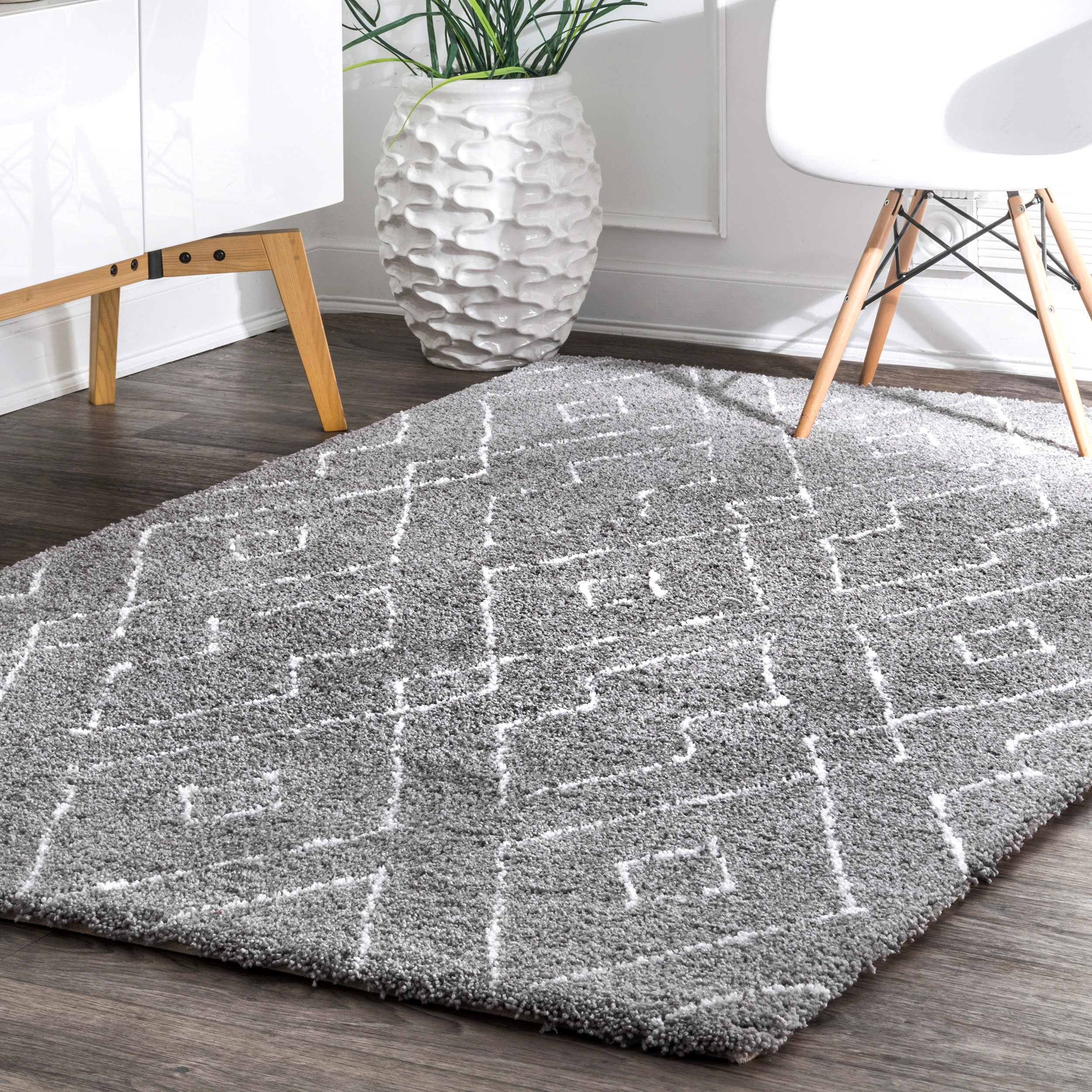 Union Rustic Harshad Handmade Performance Gray Rug & Reviews | Wayfair