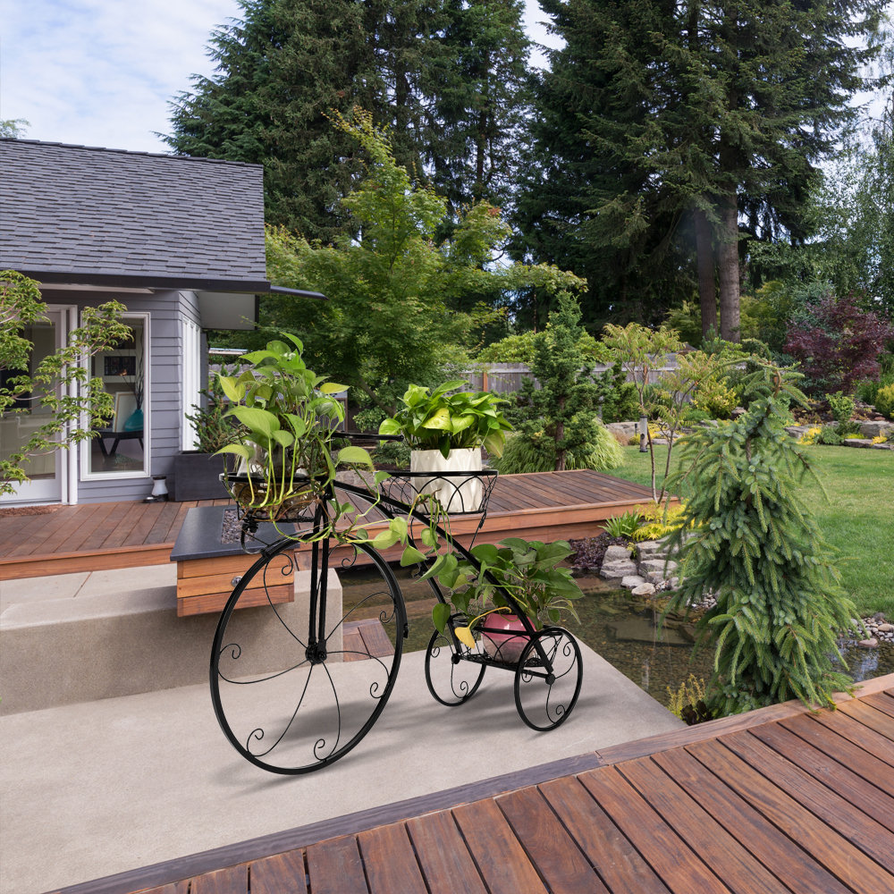 August Grove® Becka Decorative Metal Tricycle Plant Stand & Reviews ...