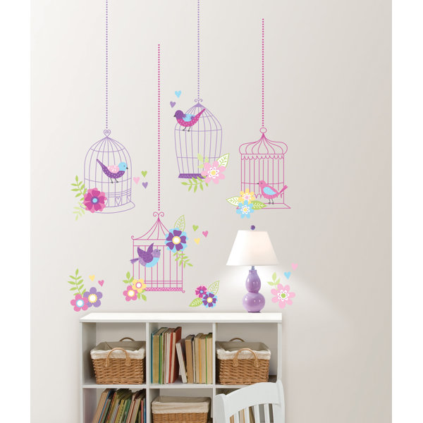 East Urban Home Chirping The Day Away Kids Wall Sticker Kit & Reviews ...