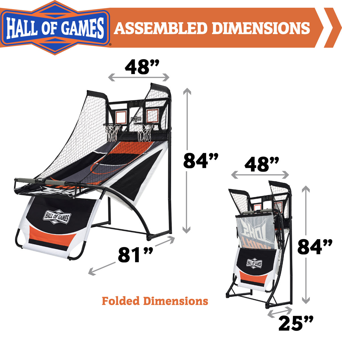 Hall of Games Basketball Arcade Game & Reviews | Wayfair