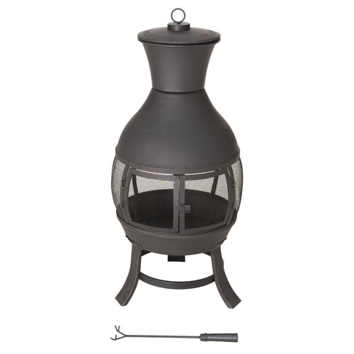Sol 72 Outdoor™ Basham Steel Wood Burning Chiminea & Reviews | Wayfair