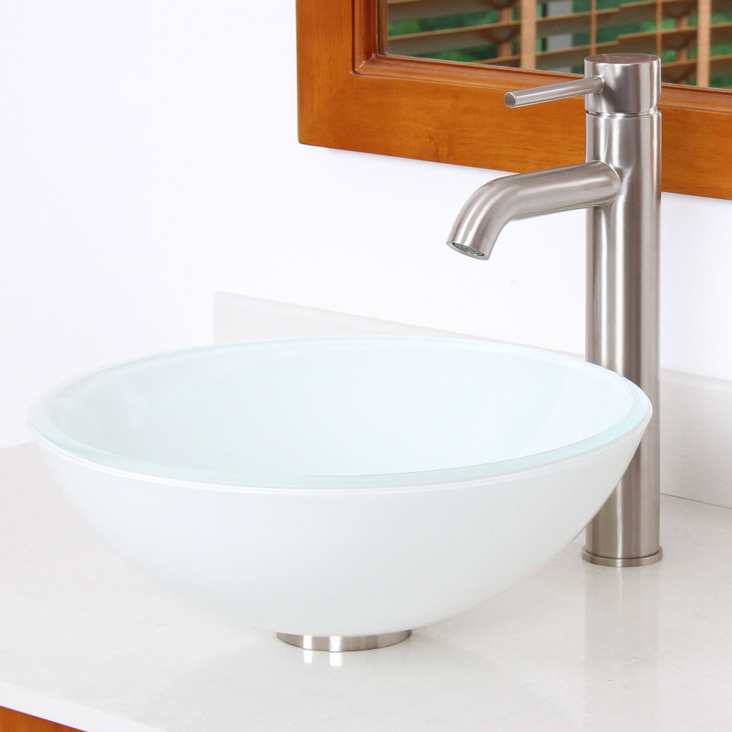 Elimaxs Elite Ceramic Circular Vessel Bathroom Sink | Wayfair