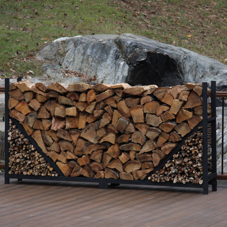 Symple Stuff 96'' W Metal Log Rack & Reviews | Wayfair