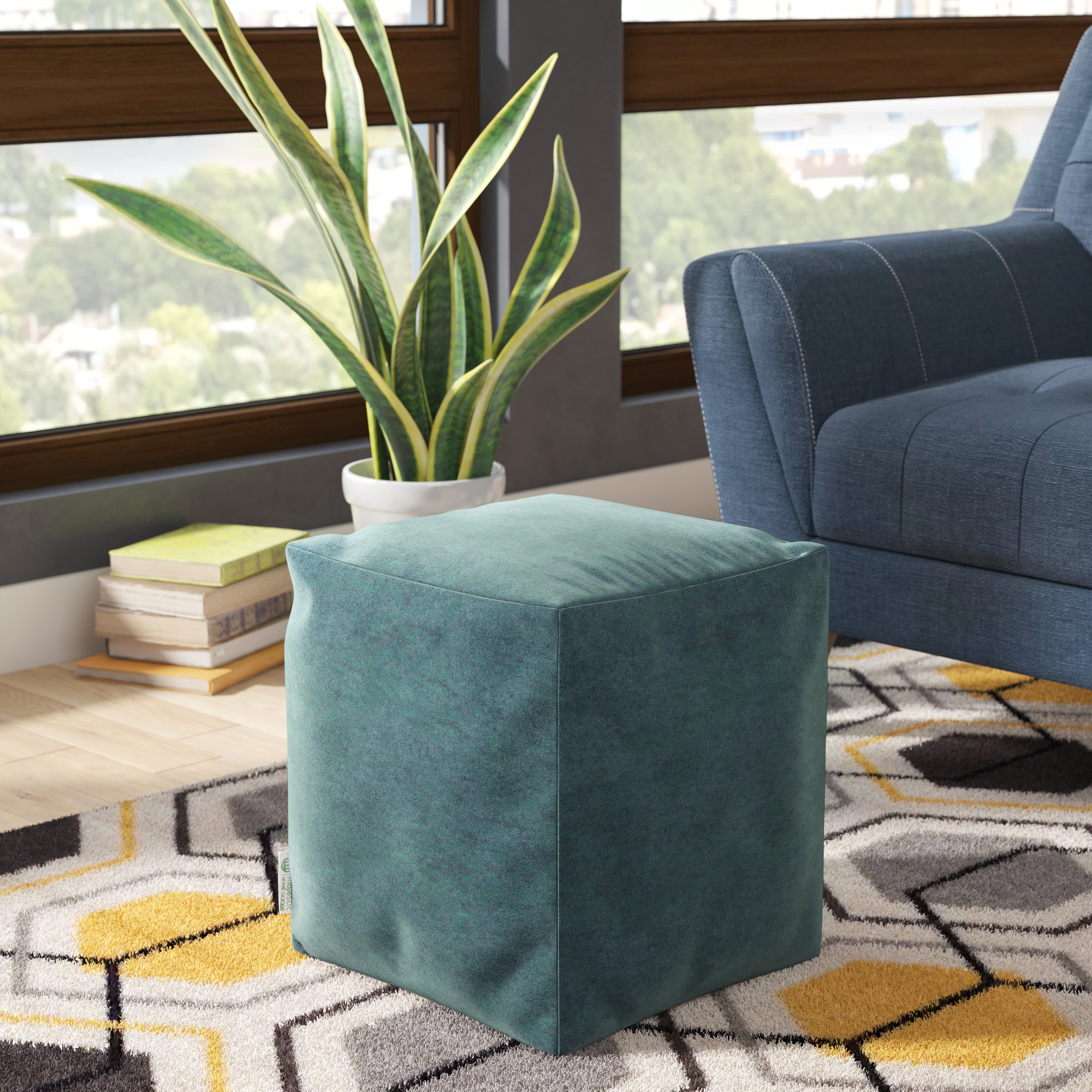 Latitude Run® Sosebee Upholstered Pouf & Reviews | Wayfair
