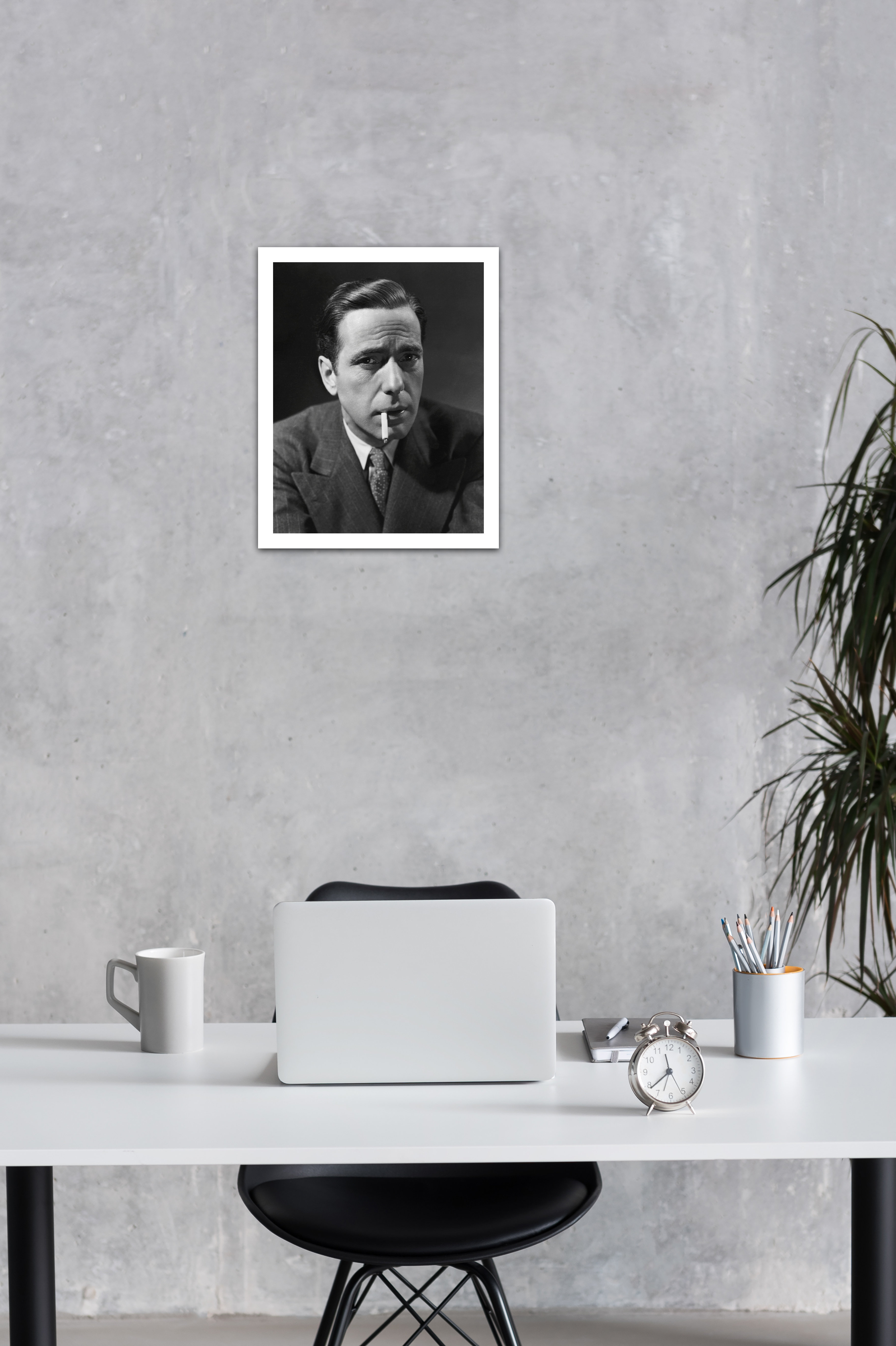 Globe Photos Entertainment Humphrey Bogart Smoking - Unframed ...