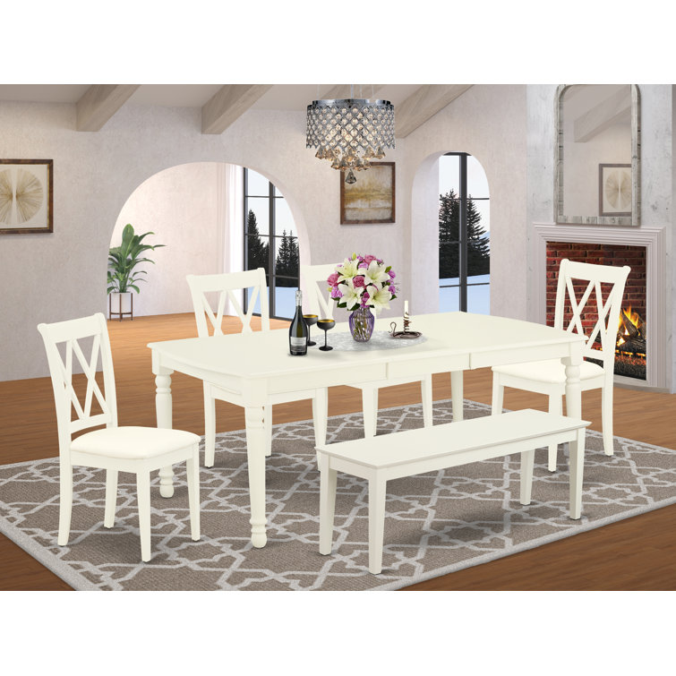Winston Porter Joulon Butterfly Leaf Solid Wood Dining Set - Wayfair Canada