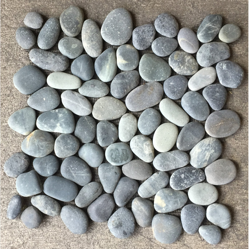 Casual Elements 12" x 12" Natural Stone Pebble Tile & Reviews | Wayfair