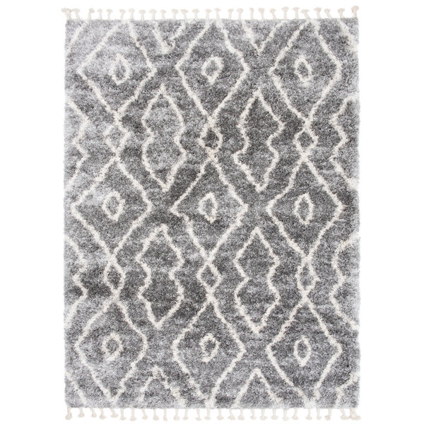 Gracie Oaks Jerrold Machine Woven Grey Indoor Rug | Wayfair.co.uk