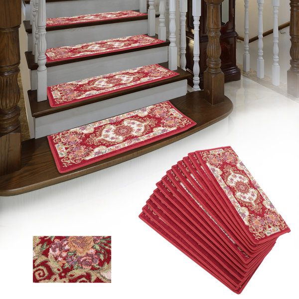 Bloomsbury Market Mollyemma Red Stair Tread | Wayfair