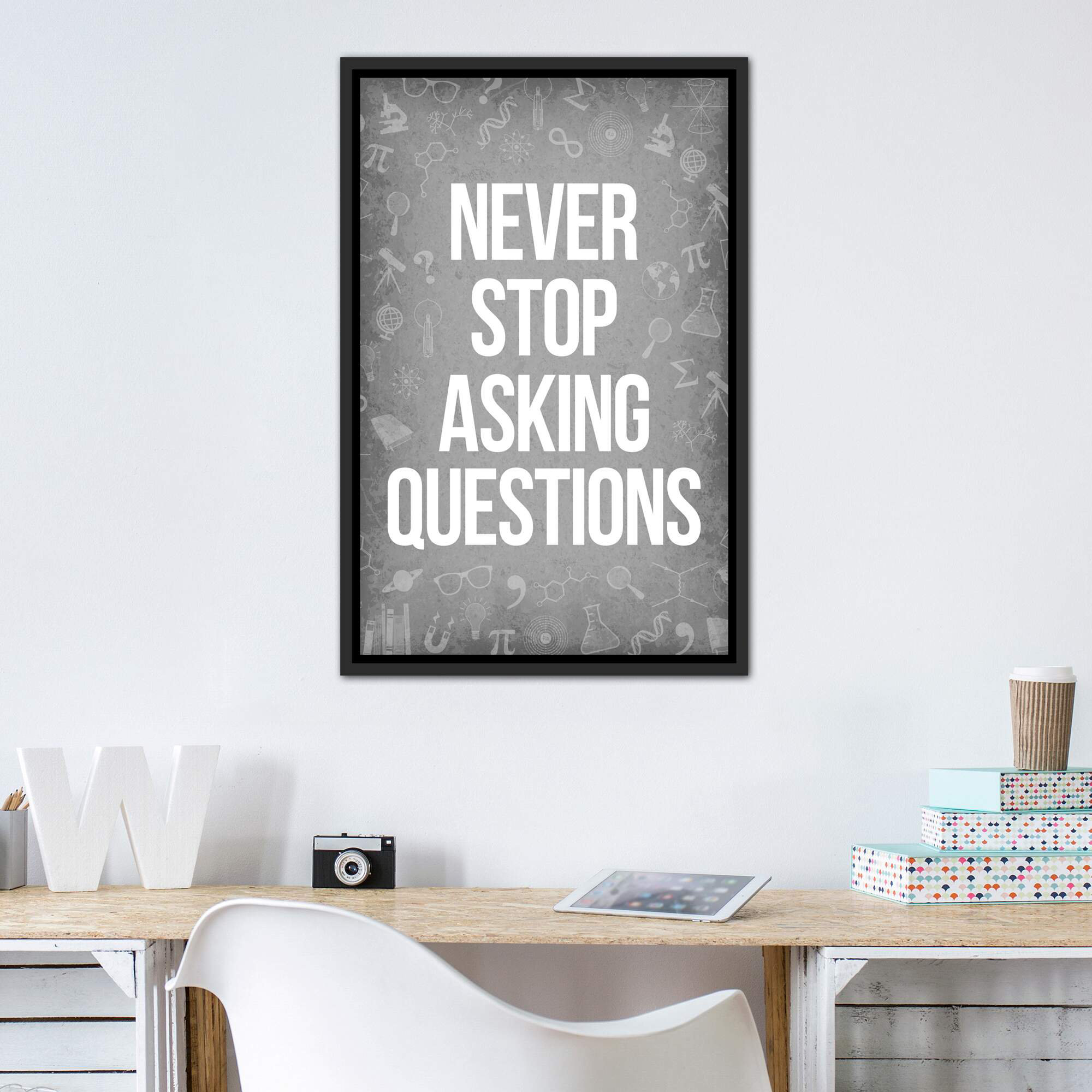 Bless international Never Stop Asking Questions - Textual Art | Wayfair
