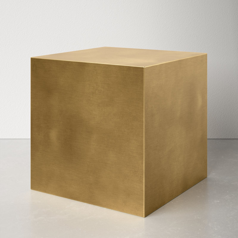 AllModern Jules Steel Block End Table & Reviews | Wayfair