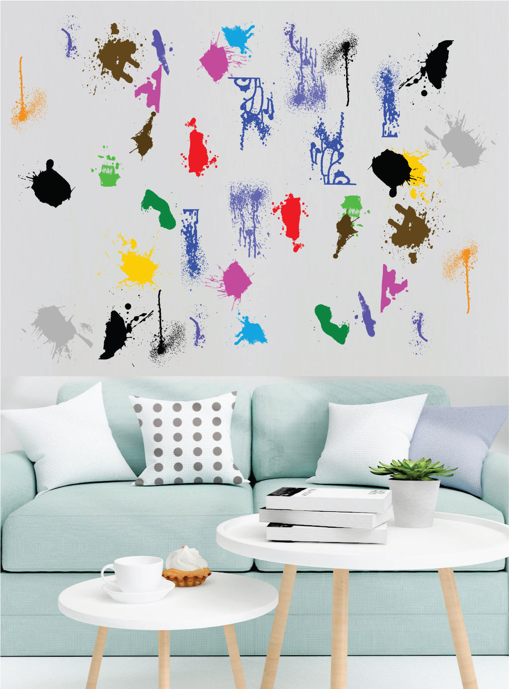Trule Sty2 Splatter and Splotches Wall Decal | Wayfair