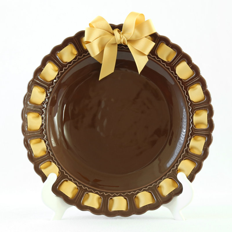 Prissy Plates Decorative Ribbon Plate & Reviews | Wayfair