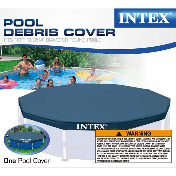 Intex Swimming Pool Maintenance Kit with Vacuum and Pole & 10 Round ...