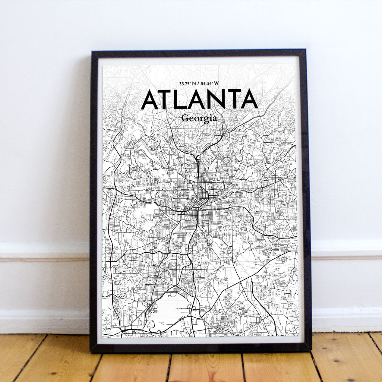 Wrought Studio Atlanta City Map - Unframed Graphic Art | Wayfair