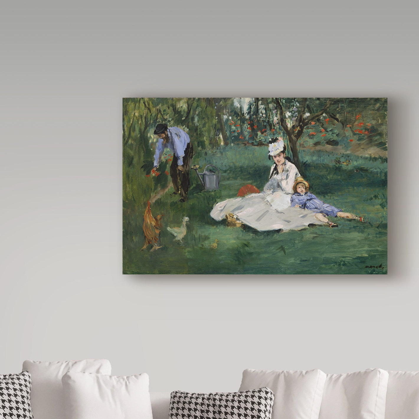 Vault W Artwork Edouard Manet The Monet Family by Edouard Manet - Print ...