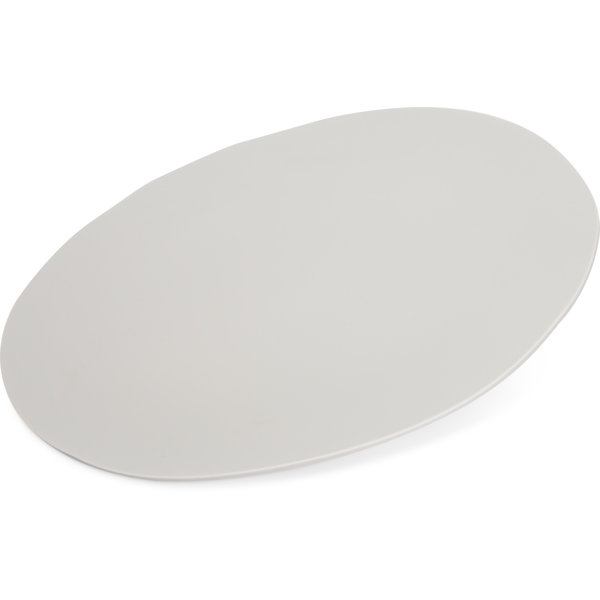 Carlisle Food Service Products Melamine Rimless Plate 9", Cement, 12 ...