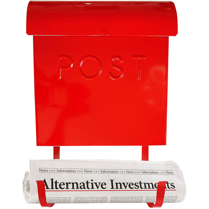 NACH Euro Post Wall Mounted Mailbox & Reviews | Wayfair