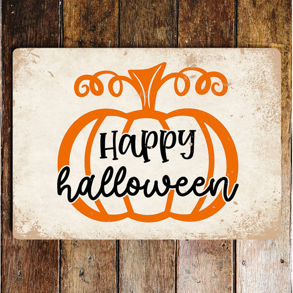 The Seasonal Aisle Happy Halloween Pumpkin Wall Décor | Wayfair.co.uk