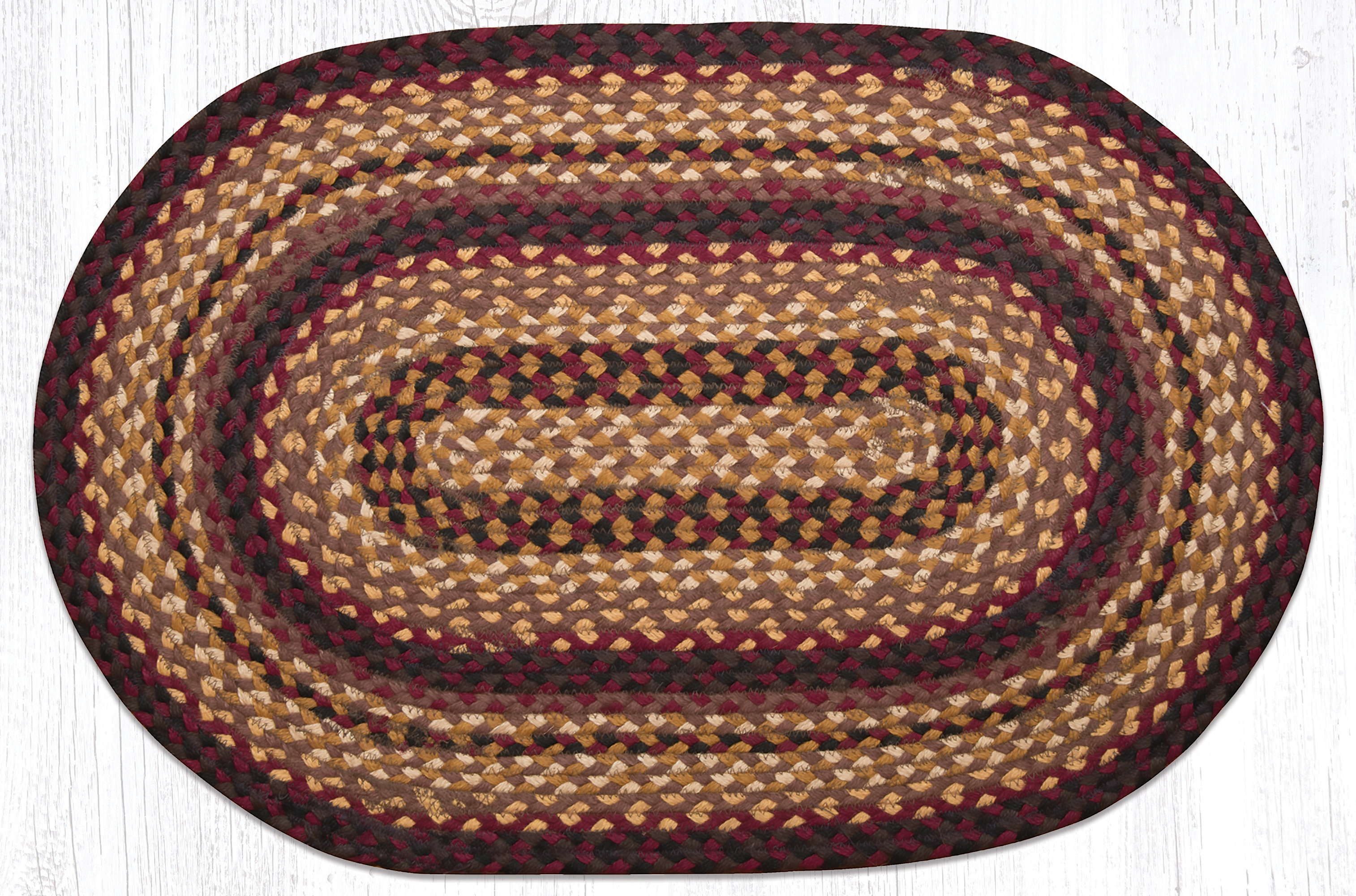 Millwood Pines Milly Braided Jute/Sisal Multi-Colored Rug & Reviews ...