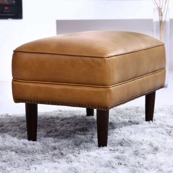 Real-leather-ottoman | Wayfair