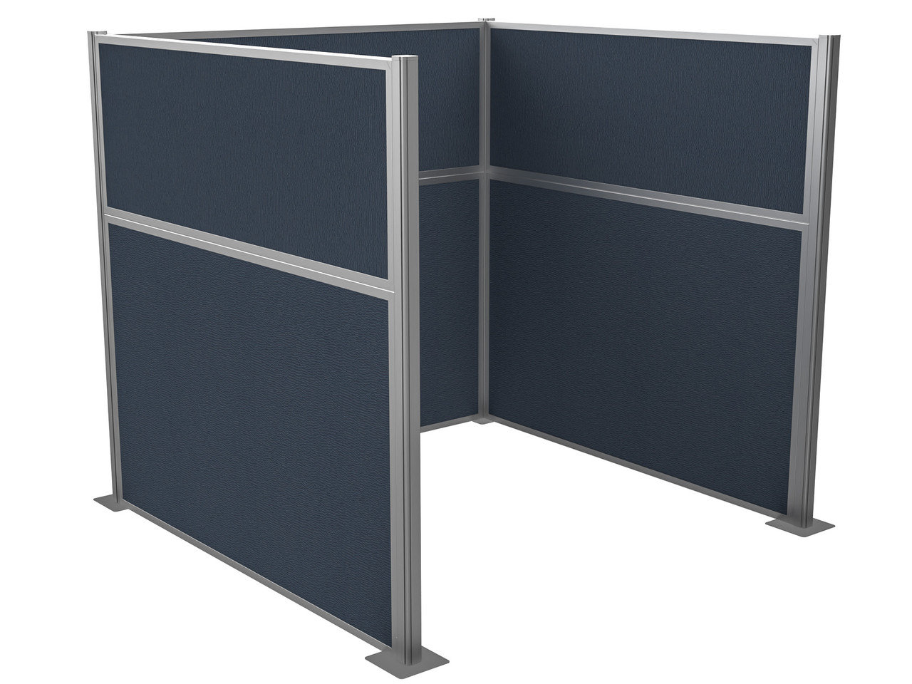 Versare 6' X 6' Pre-Configured U Shape Hush Panel Cubicle | Wayfair