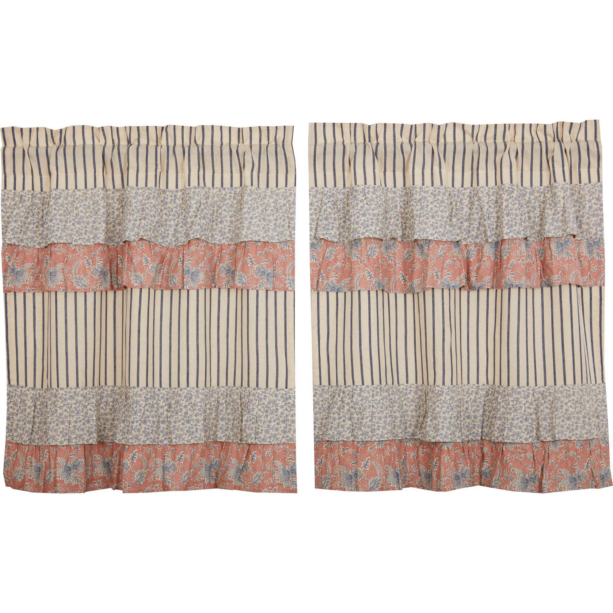 Rosalind Wheeler Charla Cotton 36'' Cafe Curtain | Wayfair