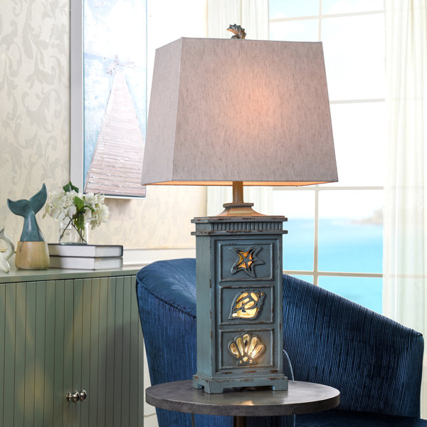 Blue-shell-lamp | Wayfair