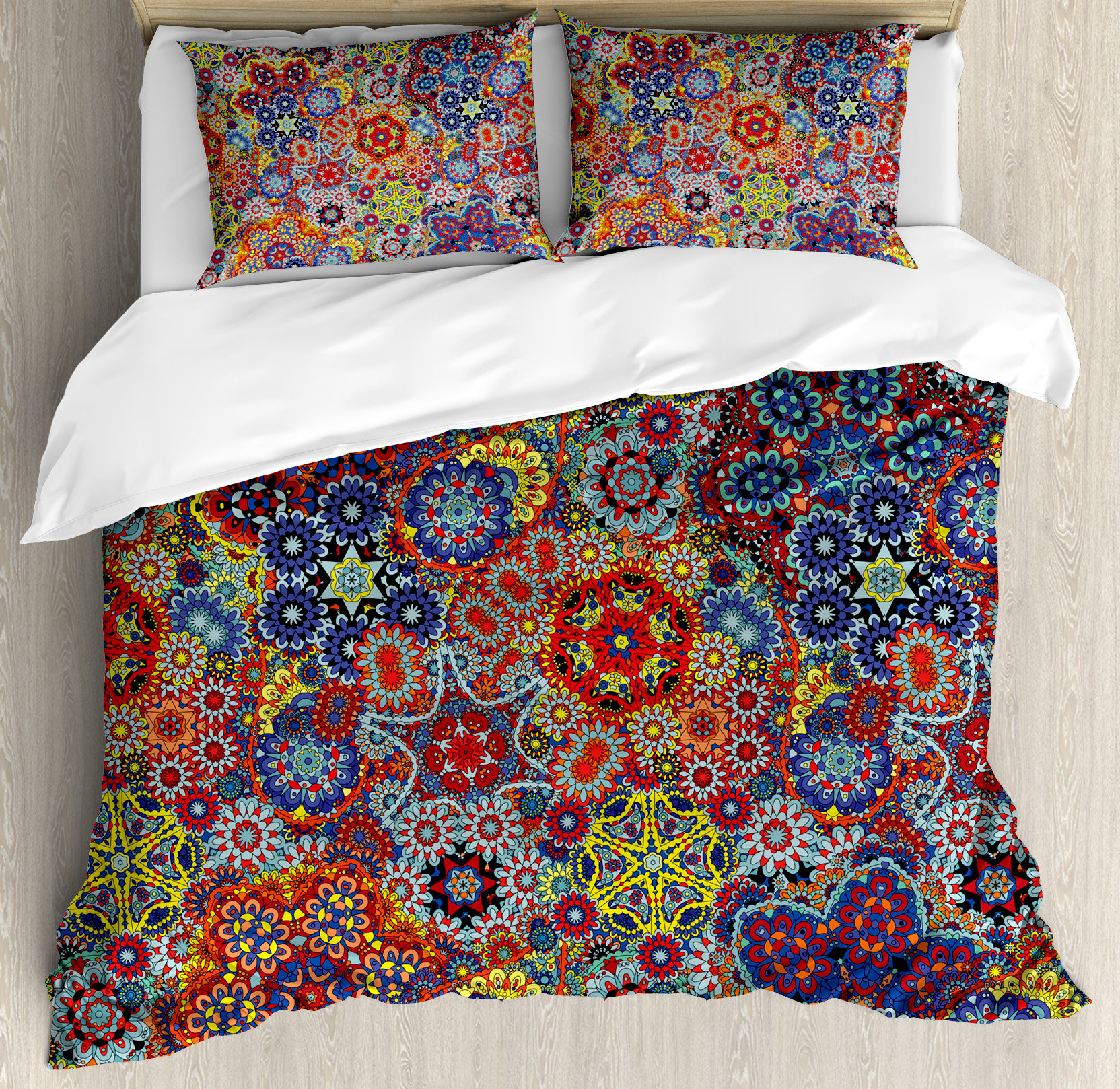 Ambesonne Batik Microfiber Reversible Modern & Contemporary Duvet Cover ...