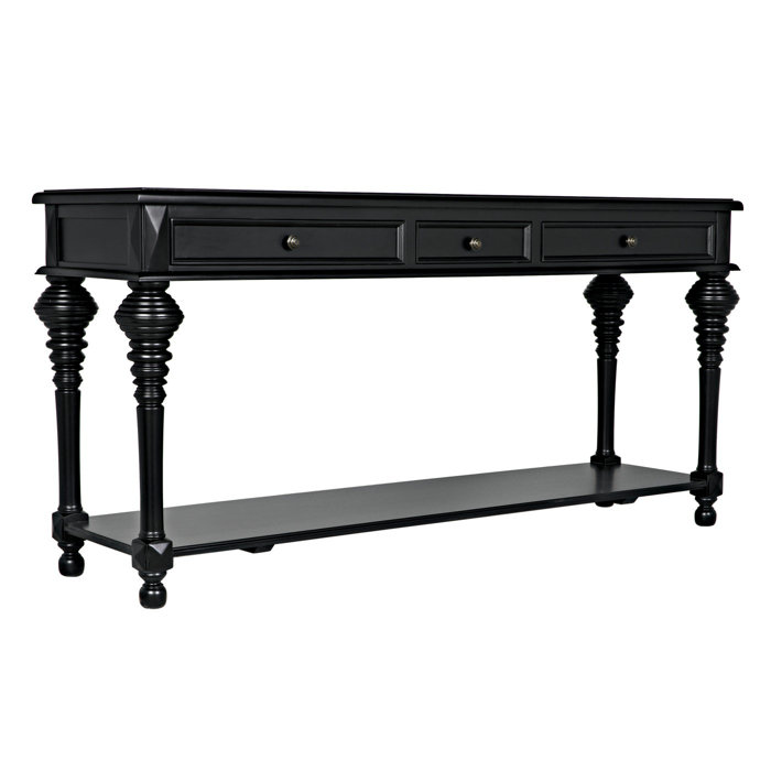 Noir Colonial 72'' Solid Wood Console Table | Wayfair