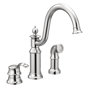 S711ORB,CSL Moen Waterhill Single Handle Kitchen Faucet with Side Spray ...
