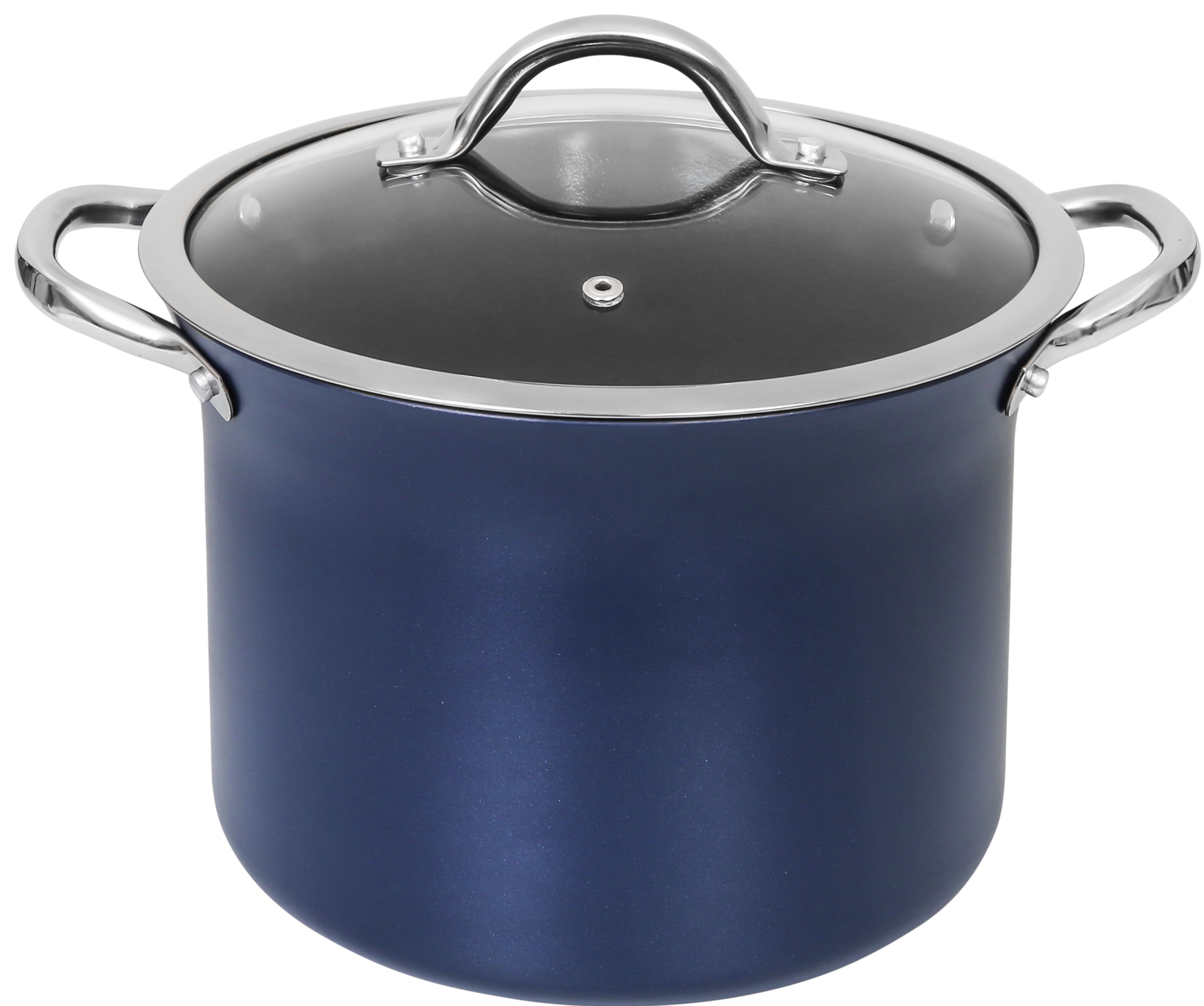 Concord Cookware Concord Sapphire Nonstick 7 Quart Stock Pot with Lid ...