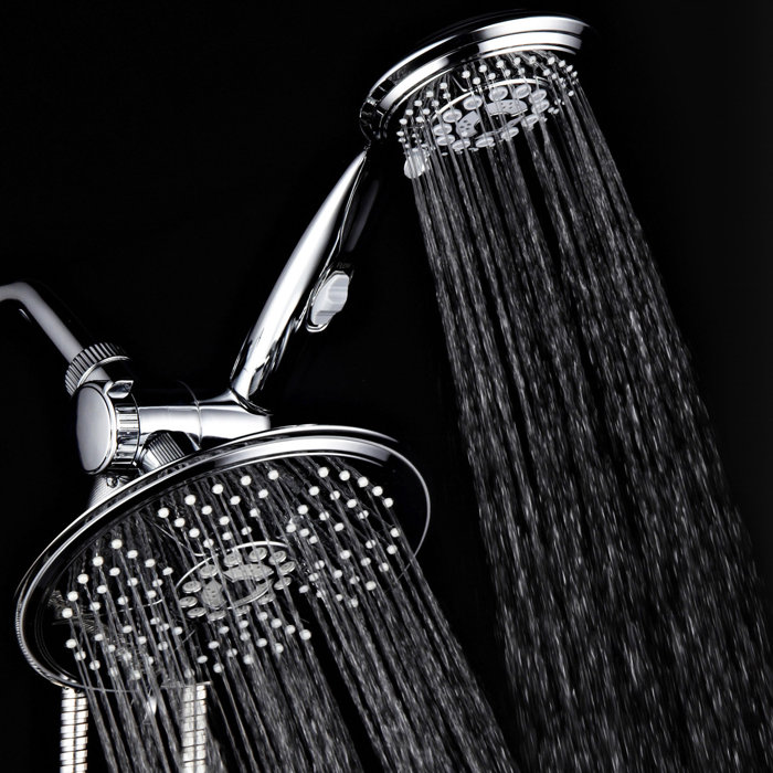 DreamSpa Ultra-Luxury 3-Way Rainfall Shower Head & Reviews | Wayfair
