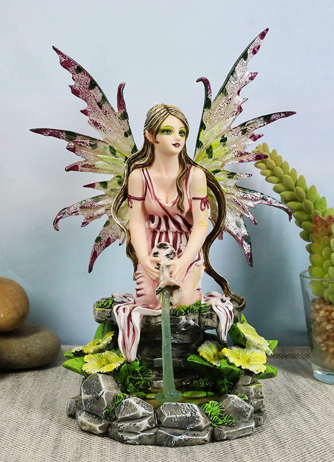 Trinx Caitland Mythical Goddess Moss Fairy Figurine | Wayfair