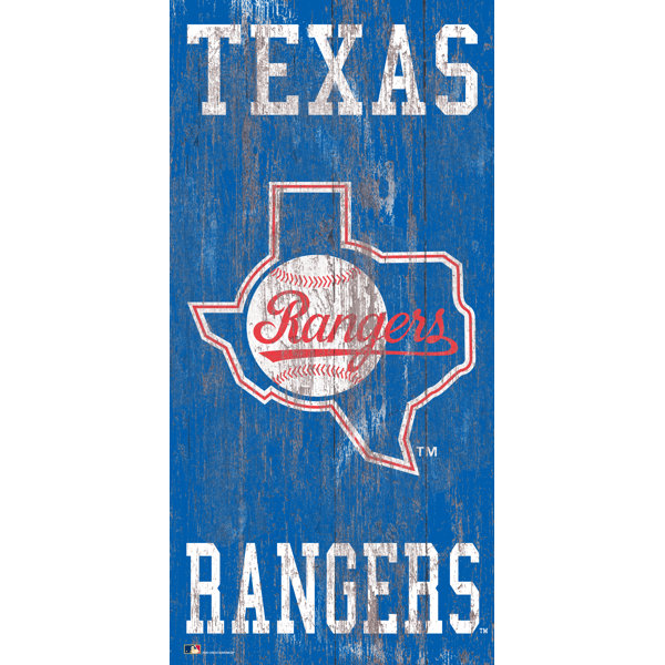 Fan Creations Texas Rangers - Unframed Graphic Art on Wood | Wayfair