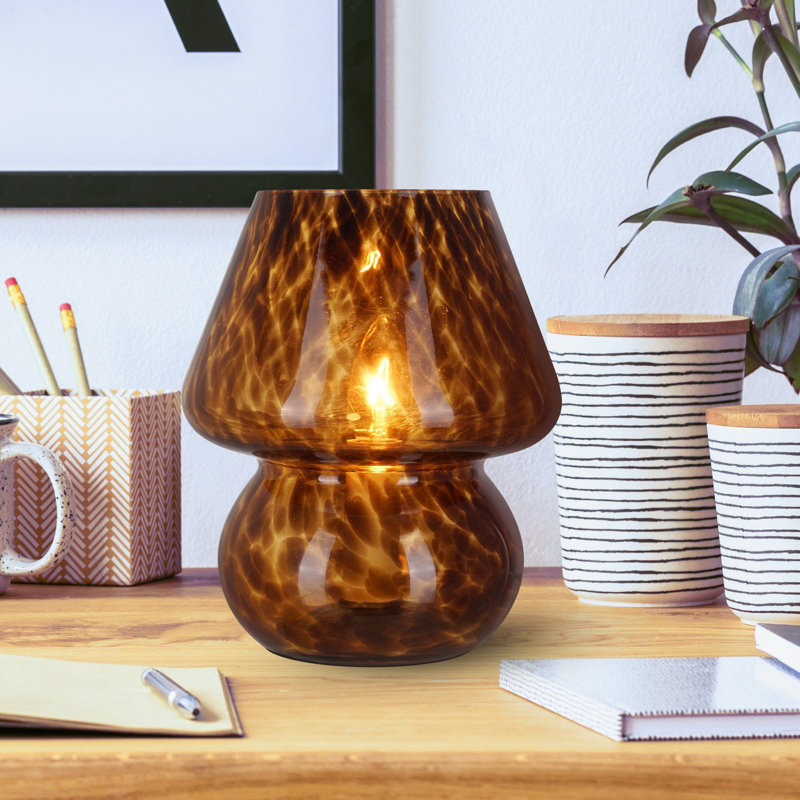 Wrought Studio Dakesha Glass Table Lamp | Wayfair