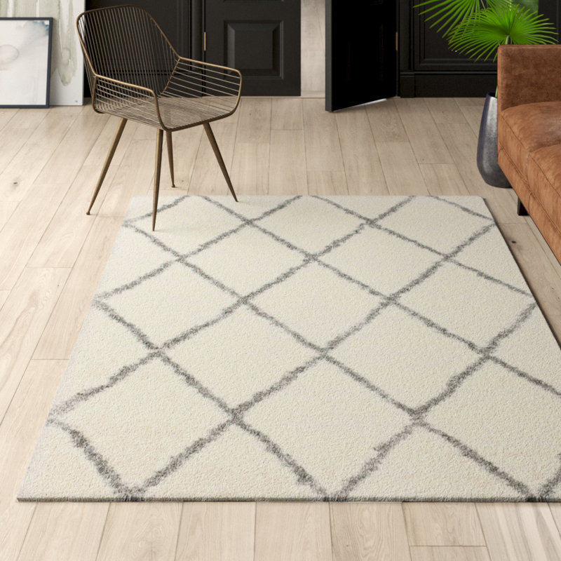 Mercury Row Bronson Off-White Area Rug & Reviews | Wayfair