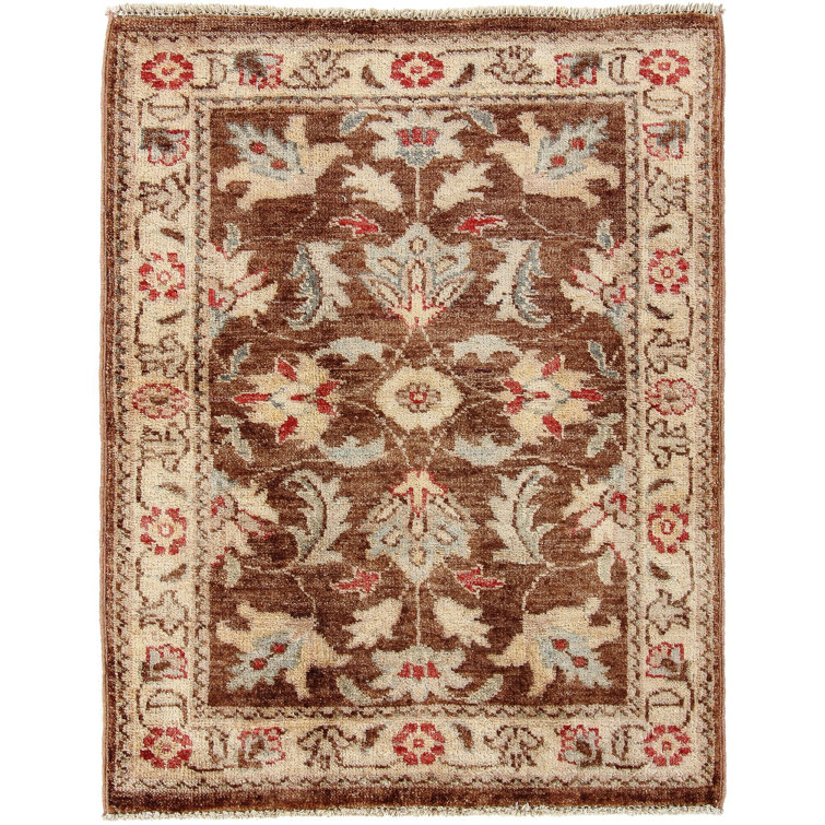 Carpetfine Handwoven Wool Brown Rug | Wayfair.co.uk