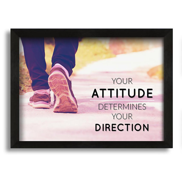 Maturi Your Attitude Determines Your Direction - Picture Frame ...