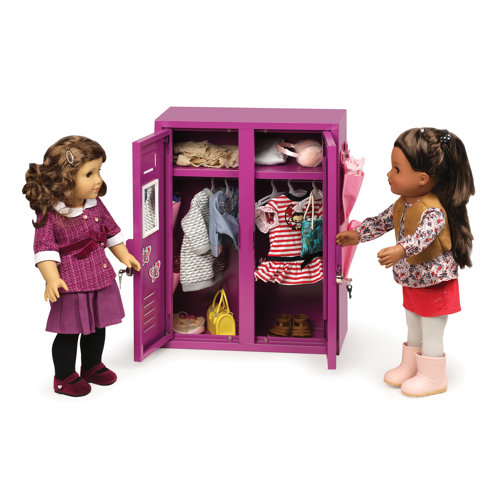 Badger Basket School Style Double Doll Locker - Purple & Reviews | Wayfair